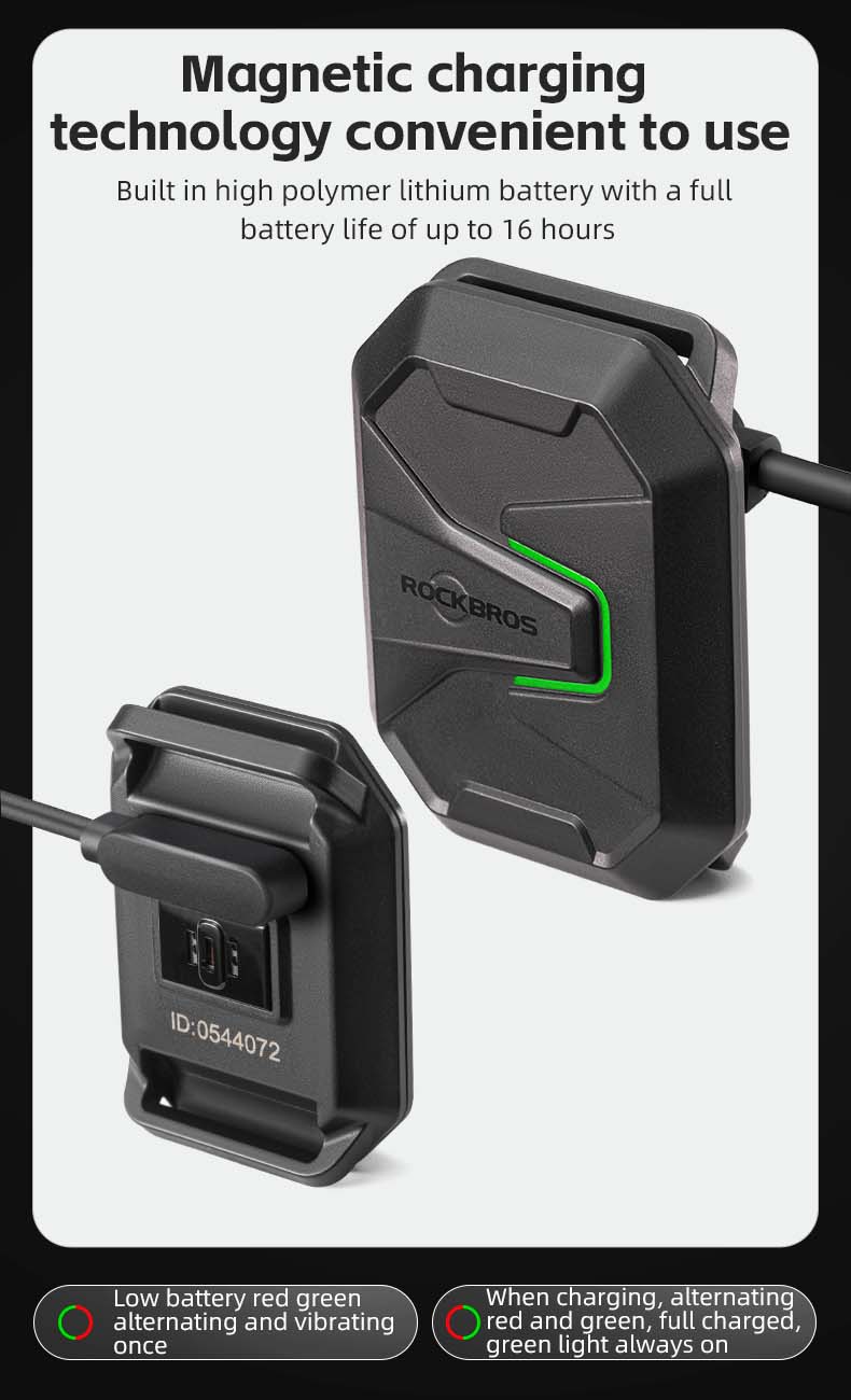 ROCKBROS Heart Rate Monitor Bluetooth & ANT+ Long Endurance Heart Rate ...