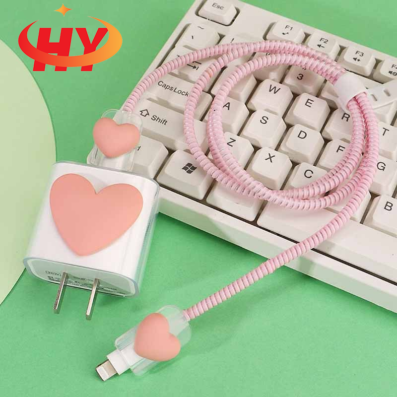 HY Love 5-Piece Charger Case, Protect Charger Cable for IP 18W/20W ...
