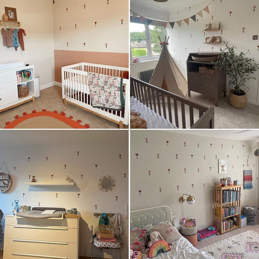 DIY Creative Wall Stickers, Floral, Green Leaf, and Other Plant Wall ...