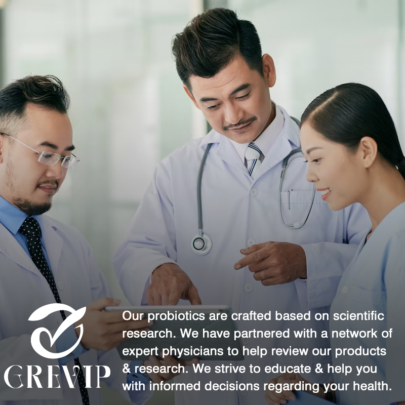 GREVIP-60 BILLION PROBIOTIC - Contains 10 different strains - Relieves ...
