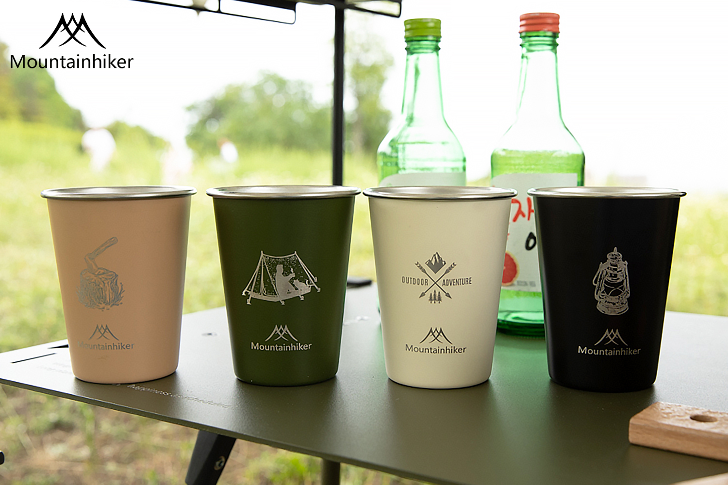 MOUNTAINHIKER Outdoor Camping Cup Set 350ml Cup Set Picnic BBQ Outdoor ...