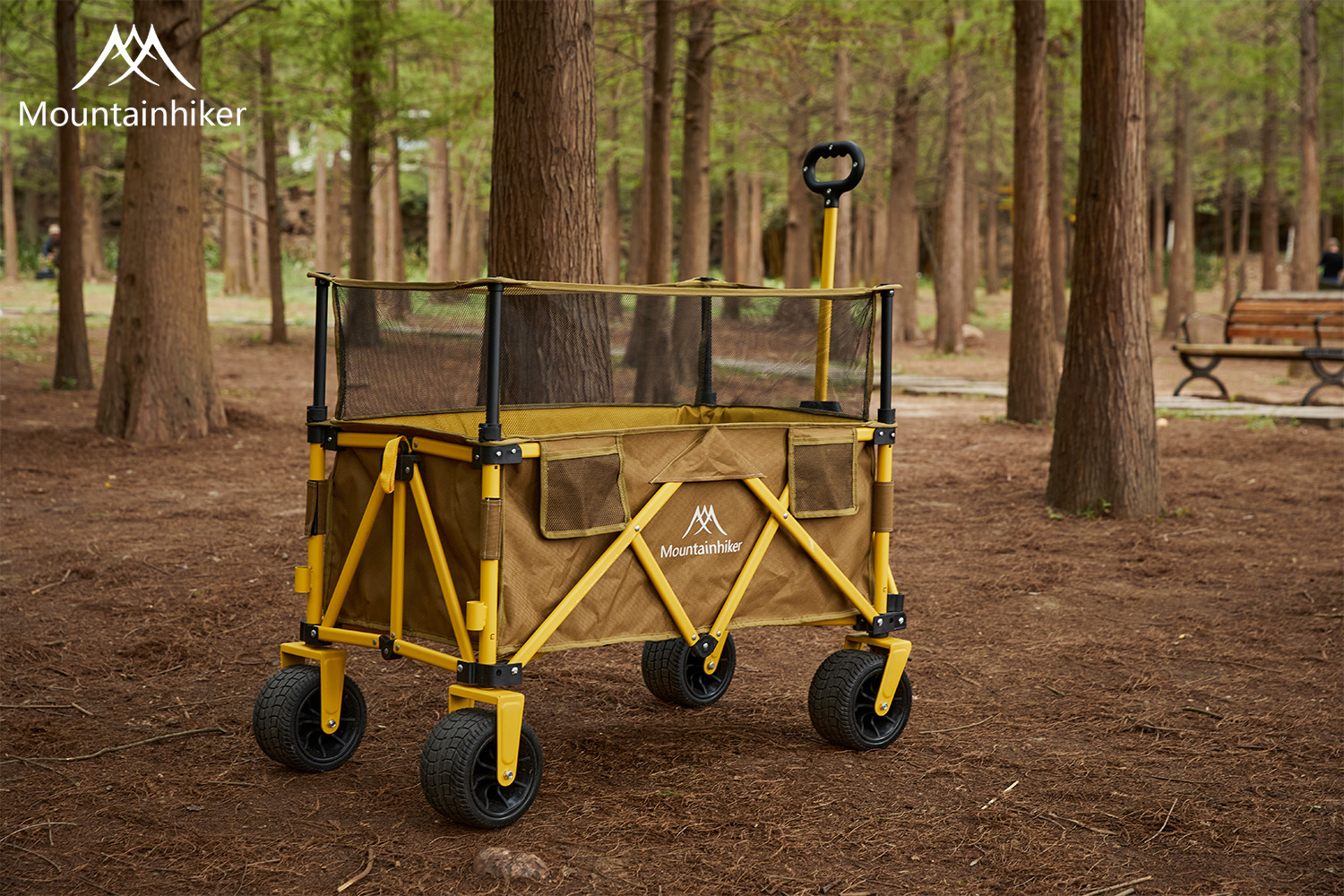 MOUNTAINHIKER Outdoor camping foldable camping cart 500L four-wheel ...