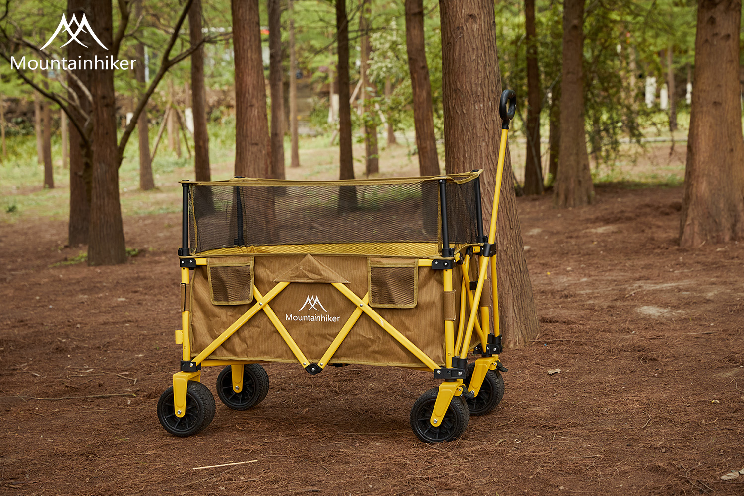 MOUNTAINHIKER Outdoor camping foldable camping cart 500L four-wheel ...