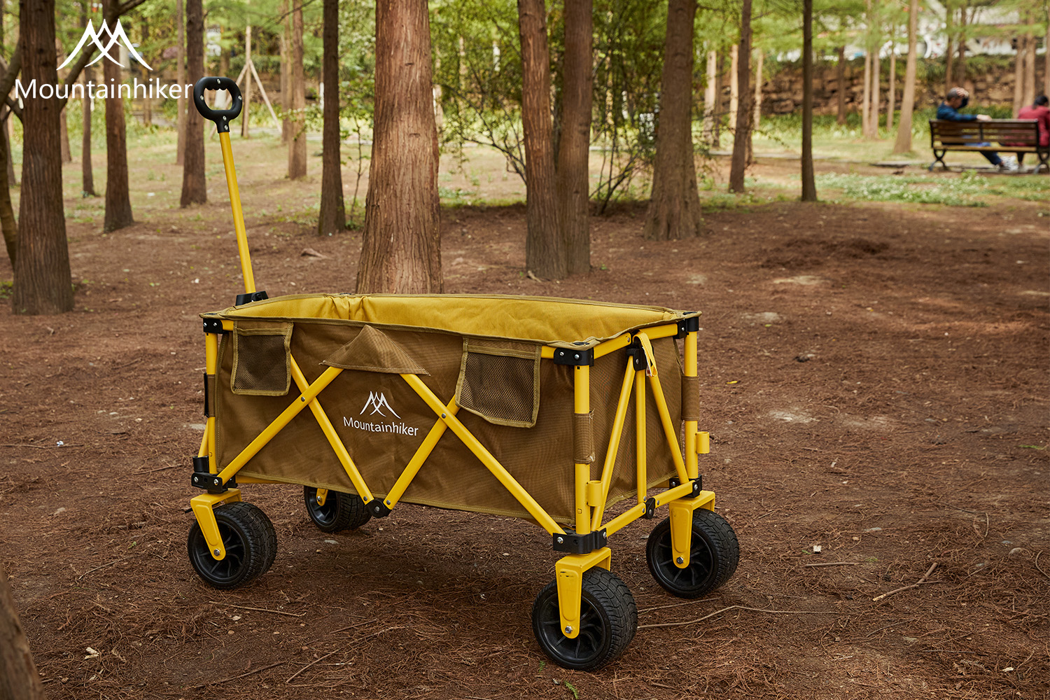 MOUNTAINHIKER Outdoor camping foldable camping cart 500L four-wheel ...
