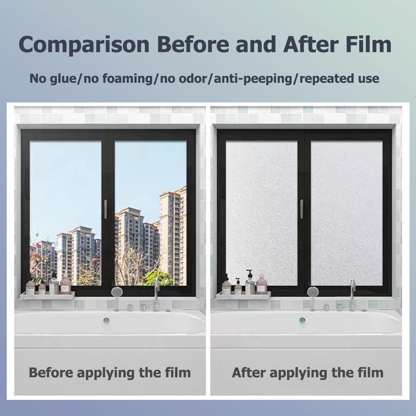 Frosted Glass Sticker Window Sticker Frosted Window Film Window Sticker ...