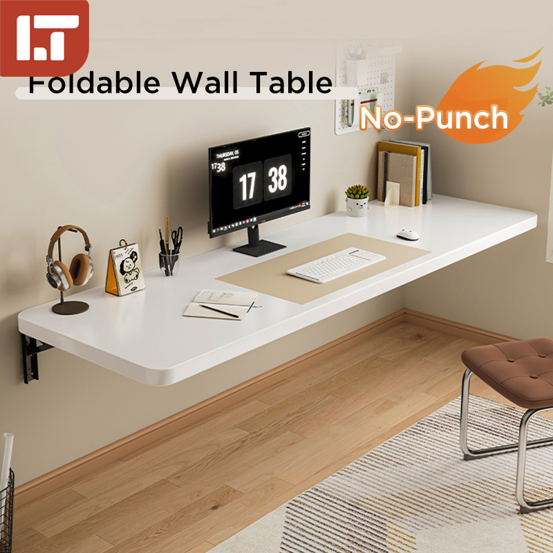 Wall Mounted Floating Table Hanging Study Table Floating Wall Shelf ...
