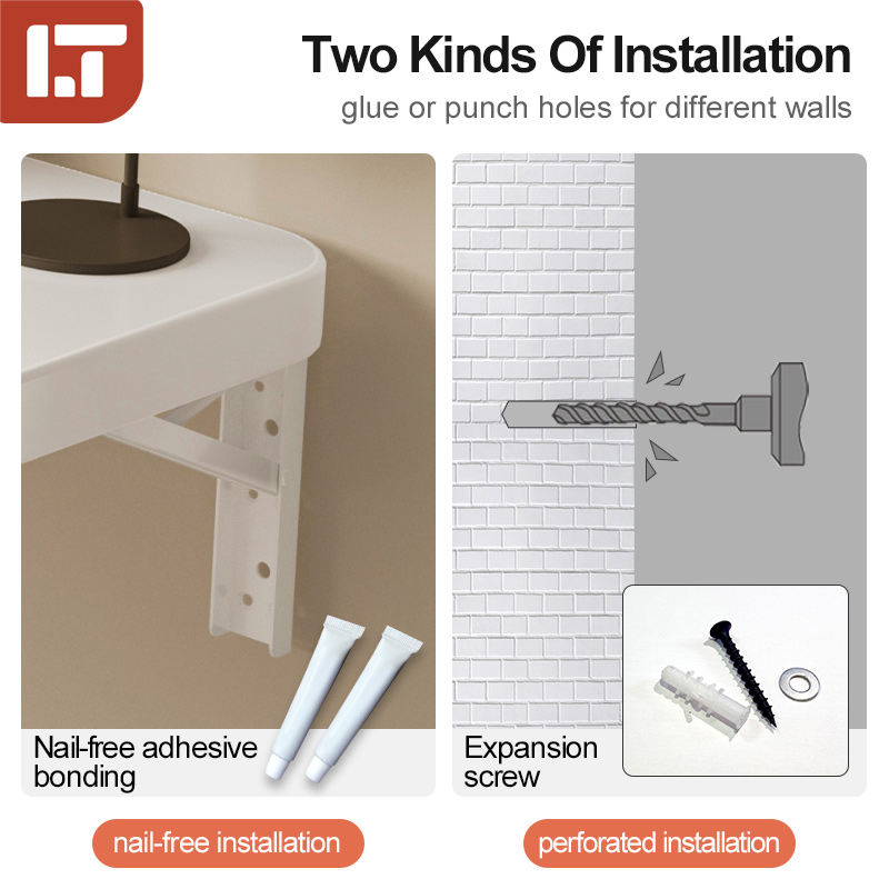 Wall Mounted Floating Table Hanging Study Table Floating Wall Shelf ...