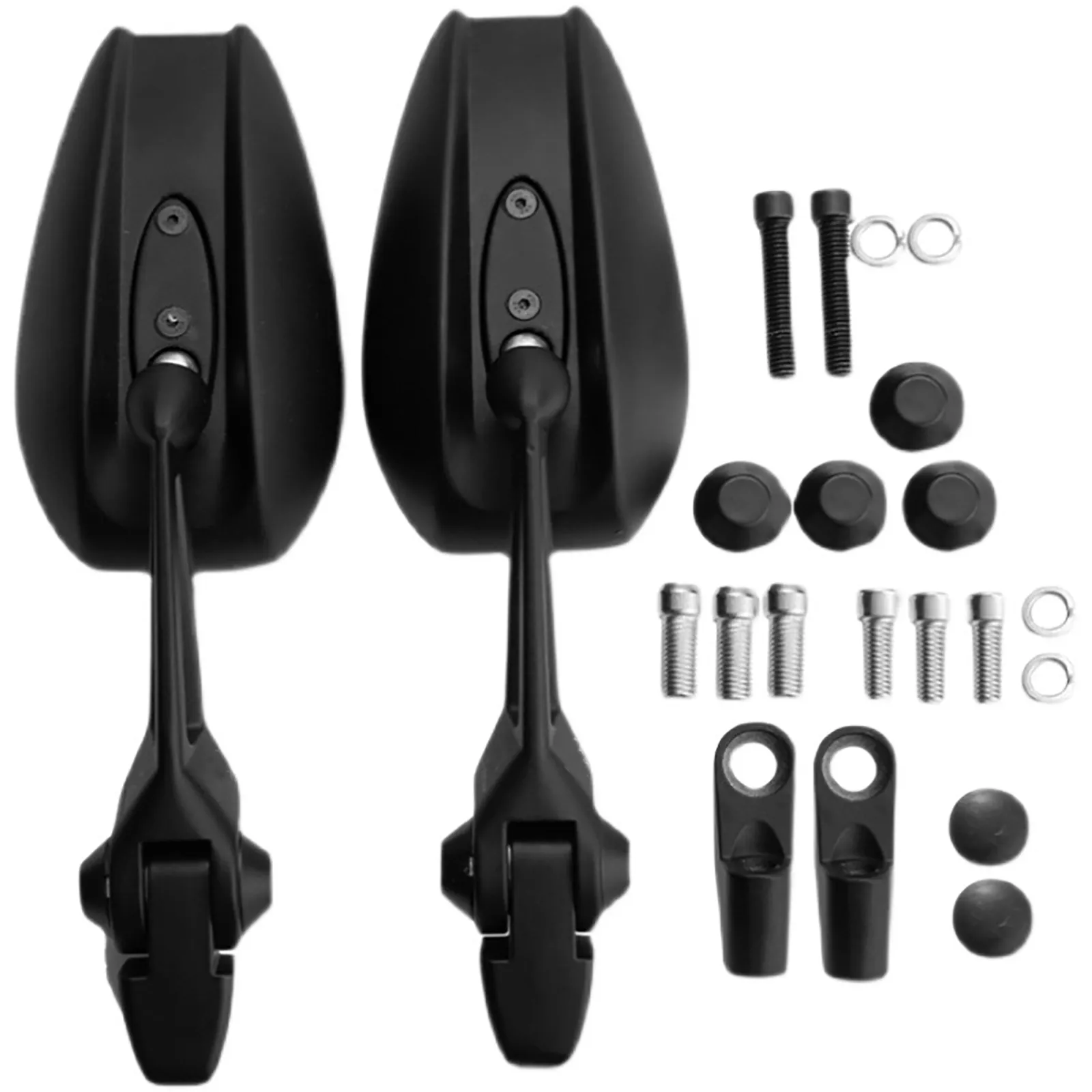 Universal Motorcycle Side Mirrors Anti Glare Rear View Mirror with 8mm ...