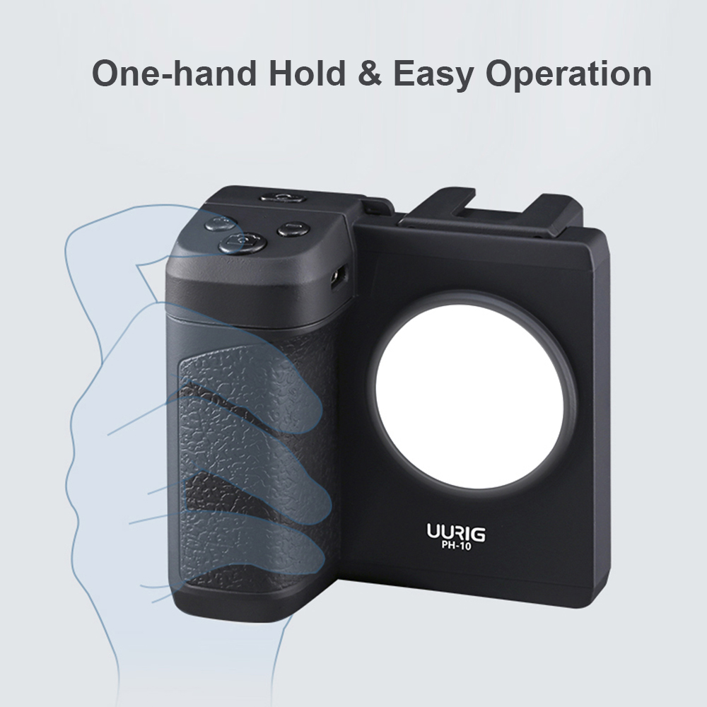 [Spot goods]UURIG PH-10 Wireless Handle Grip Phone Holder Stabilizer ...