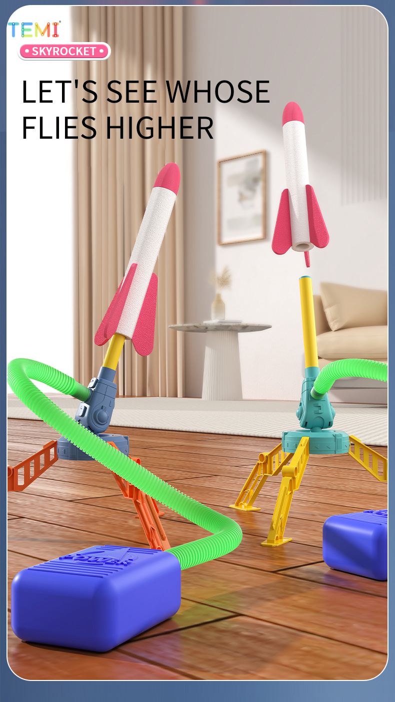 TEMI pedal style flashing rocket air rocket foot stepping inflatable ...