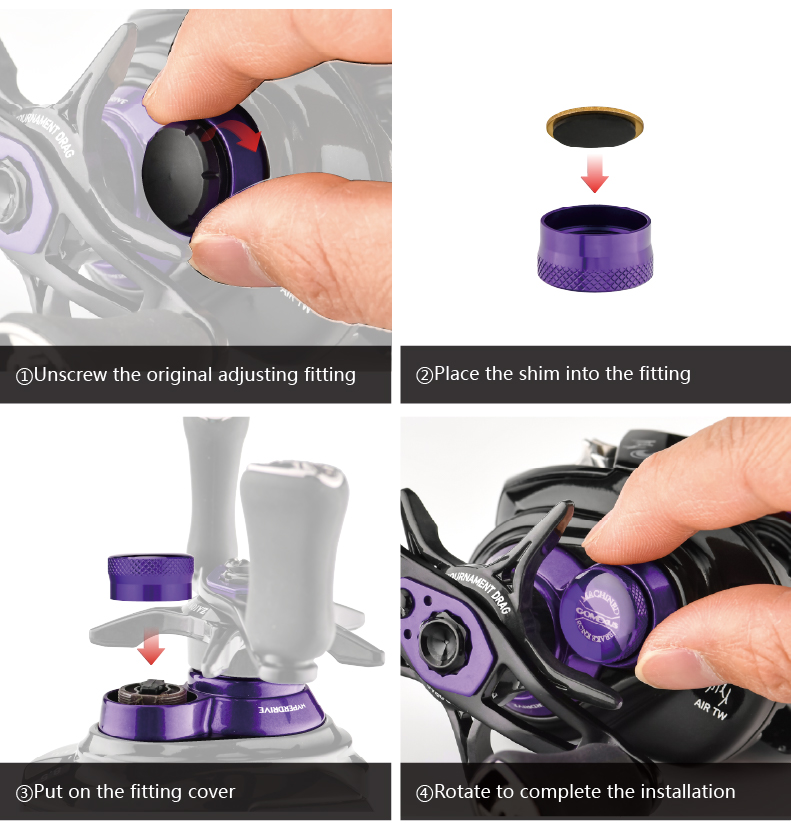 Gomexus Spool Tension knob Cap 1.7g For Daiwa Tatula Steez zillion ...