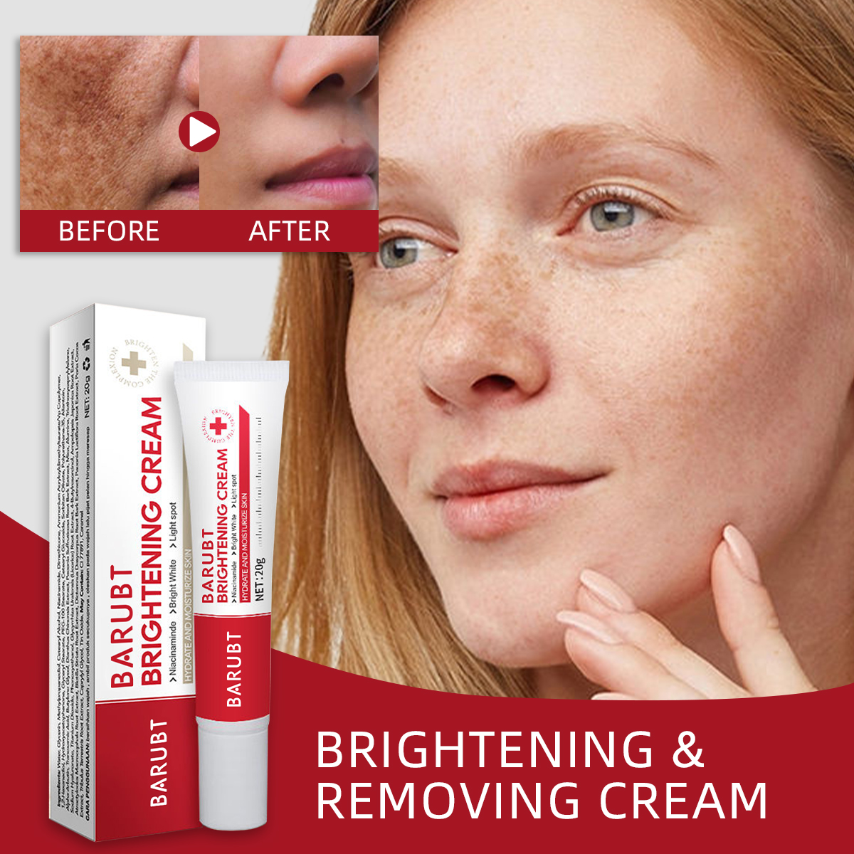 BARUBT Brightening Cream Soft and Long lasting Moisturizing Facial ...