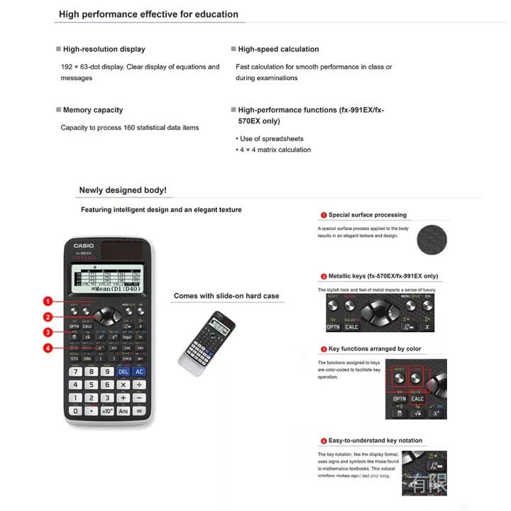 24 SHIP Genuine Casio FX-991EX FX-82MS ClassWiz Series Scientific ...
