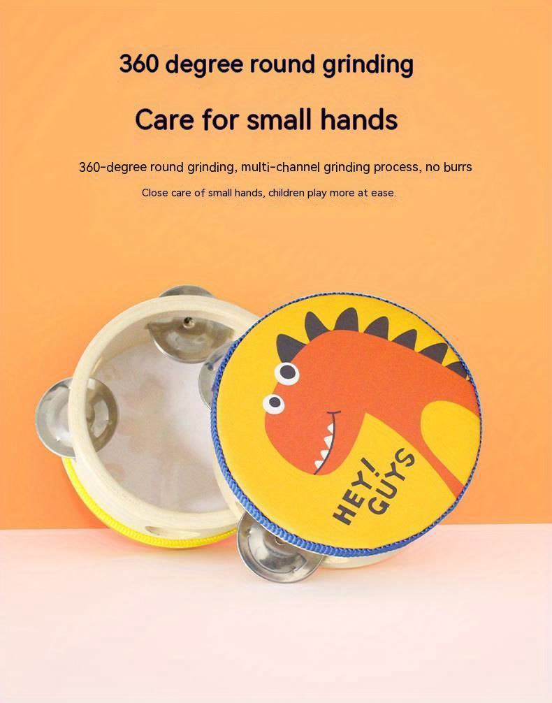 Wooden Bell Toys, Preschool Education Cute Cartoon Hand Clapping, Drum ...