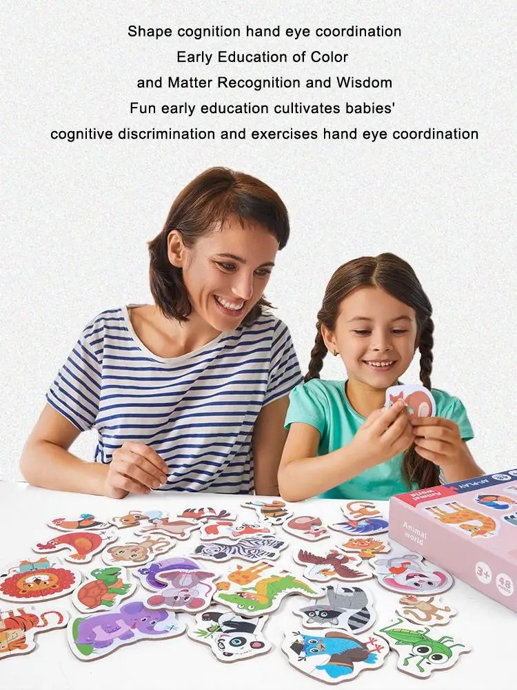 Stickers Refrigerator Letters Cognitive Numbers Animal Matching Puzzle ...