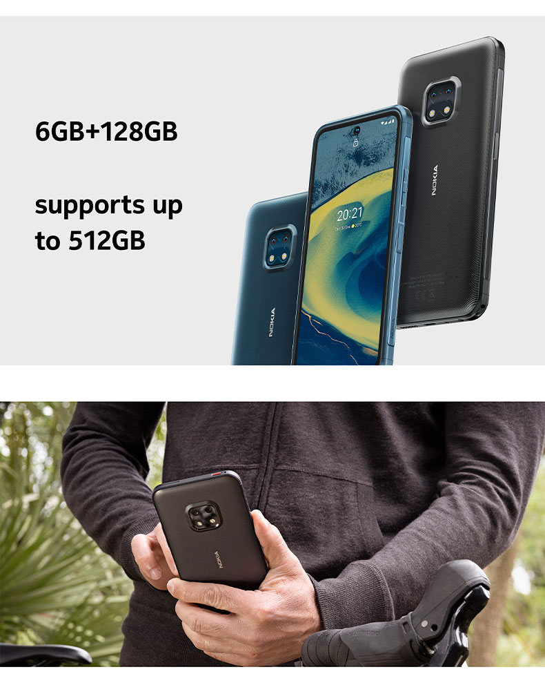 Nokia Rugged Phone XR20 5G Smartphone (6.67''FHD+/Meets MIL-STD-810H ...