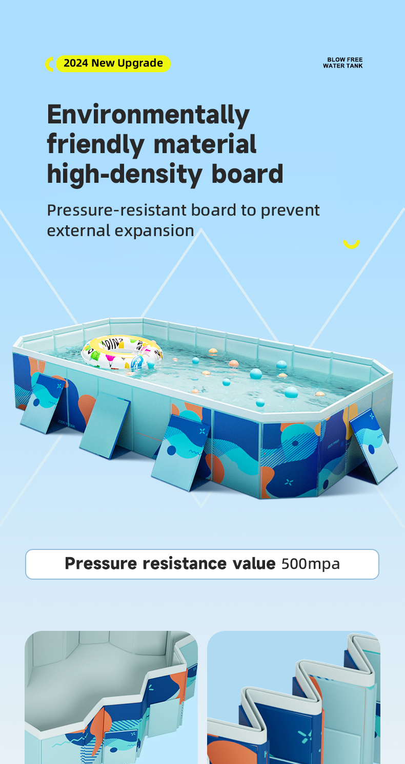 【Local Delivery】Foldable Non Inflatable Swimming Pool Kolam Lipat For ...