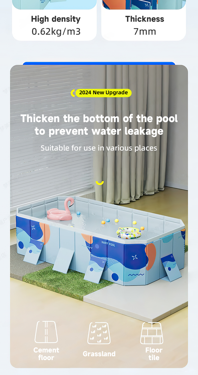 【Local Delivery】Foldable Non Inflatable Swimming Pool Kolam Lipat For ...