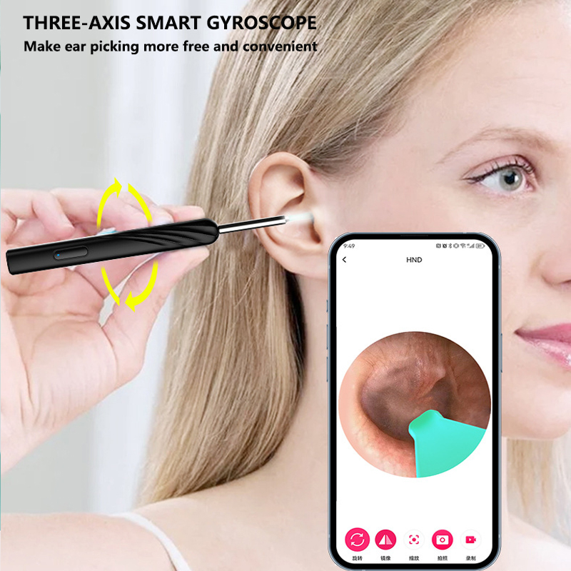 Earpick 2.5mm Smart Visual Ear Picker With Camera HD Ear Cleaner Tool ...