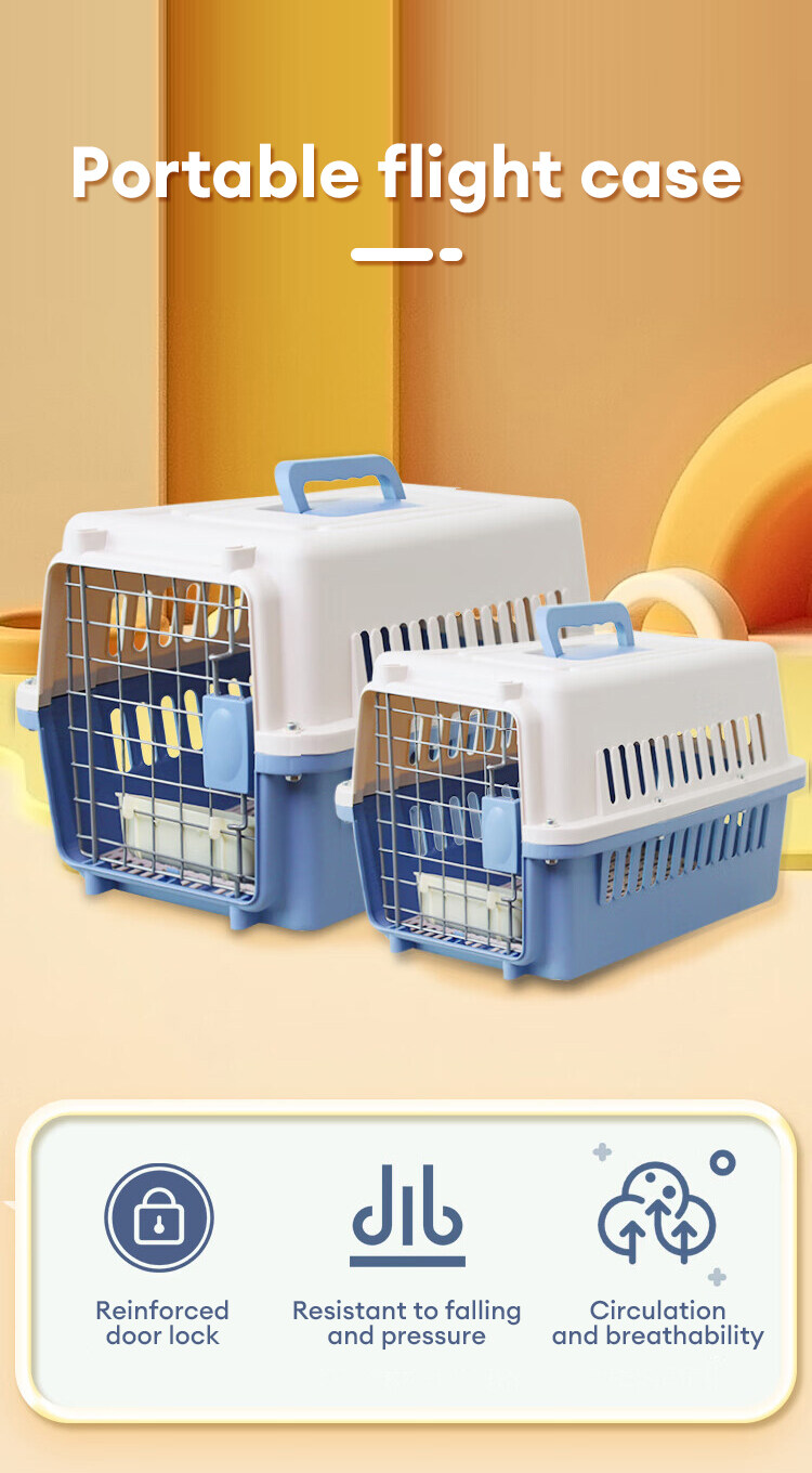 Pet Carrier Cat And Dog Airline Travel Cage Transport Carrier Portable ...