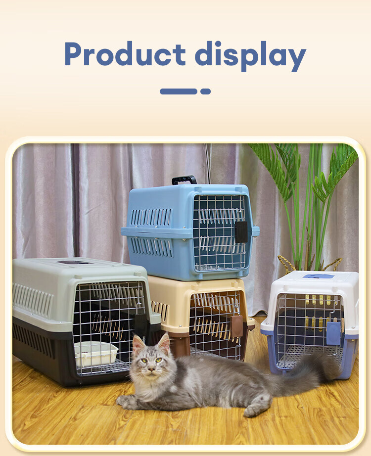 Pet Carrier Cat And Dog Airline Travel Cage Transport Carrier Portable ...