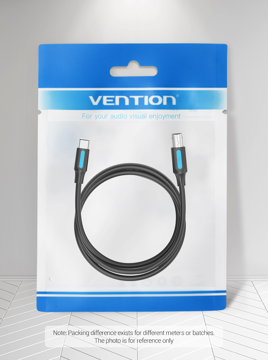 Vention USB-C Printer Cable, 480Mbps High-Speed Heavy-Duty Printing ...