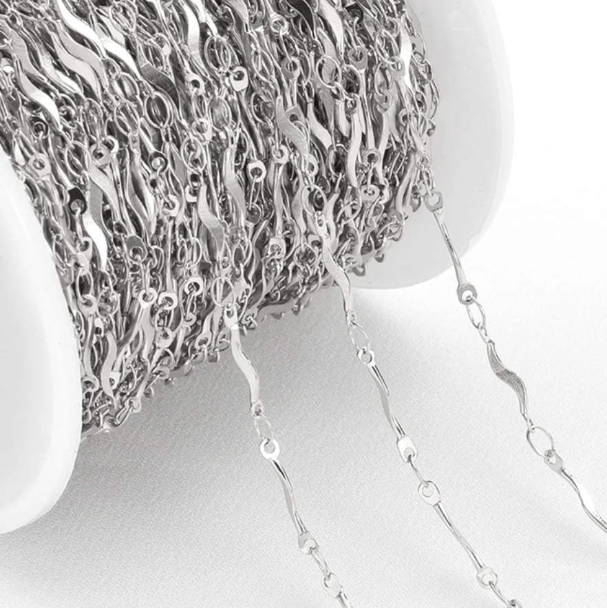 1Meter 2Meter Small Stainless Steel Curved Line Gold Chains for ...
