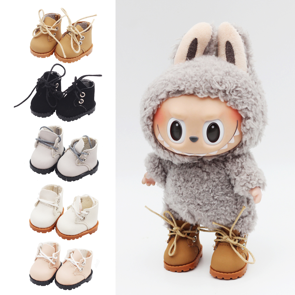 15cm 17cm Labubu shoes Labubu V1 V2 have a seat macaron doll clothing ...