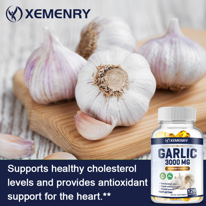 GARLIC 3000 MG - Natural Antioxidant - Contains Organic Allicin ...