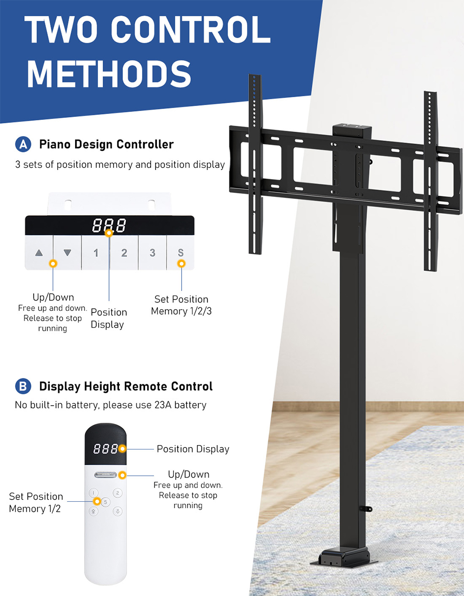 TV LIFT Mechanism With Remote Display Screen TV Lift Stand TV Lift ...