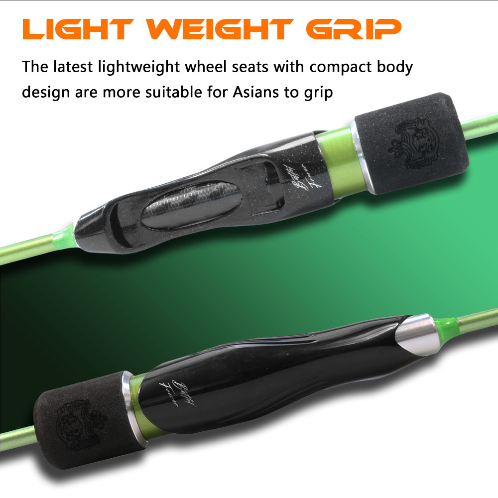 Ultralight Flexible Fishing Rod 1.68m/1.8m 2-6LB 2-7g Wooden Handle ...