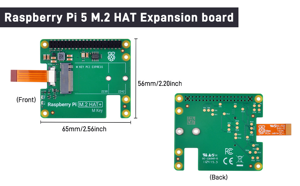 52Pi PCIe M.2 HAT+ with Raspberry Pi 5 Active Cooling Kit | Shopee Malaysia