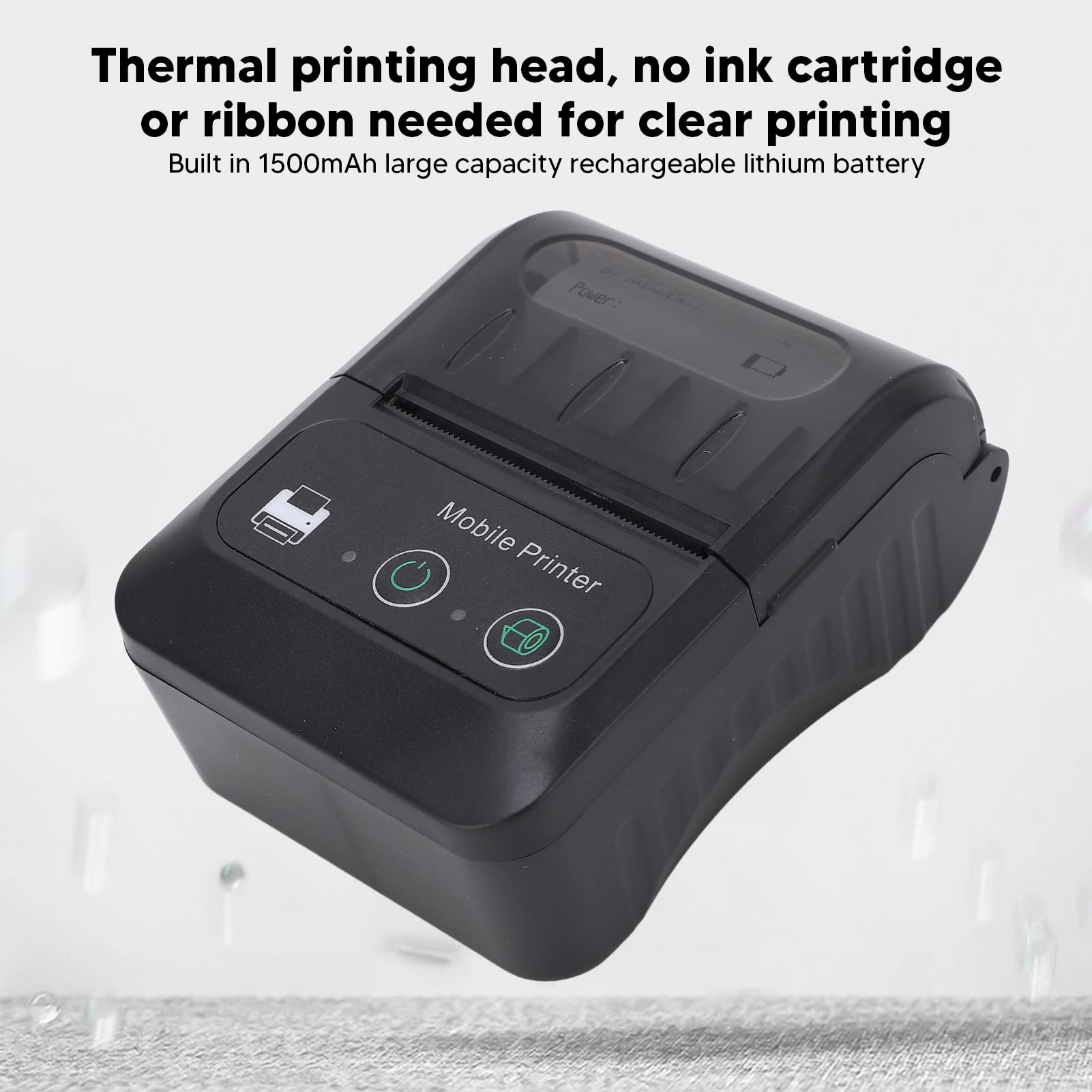 PT-280 Bluetooth Thermal Receipt Printer 58mm Wireless Portable Mini ...