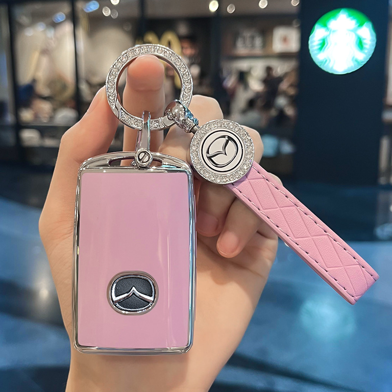 TPU Key Cover Holder Keychain Protector For Mazda CX30/CX-3/CX-5/CX-7 ...