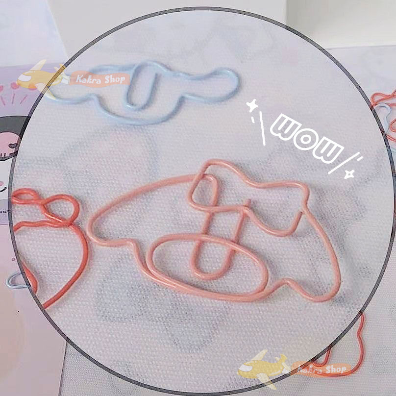50pcs Kuromi Kitty Notebook Paper Clip Sanrio Binder Pin Student ...