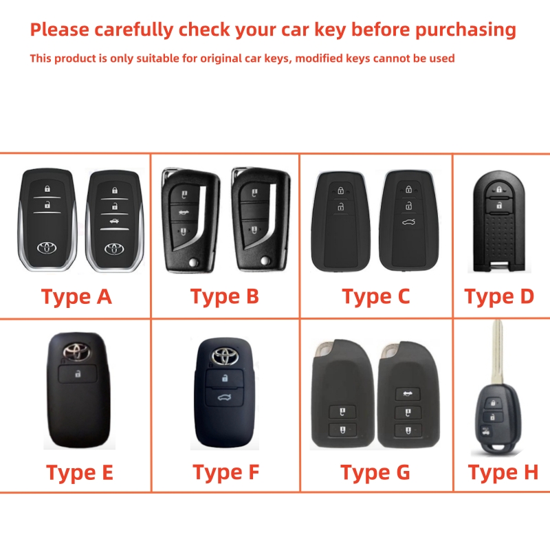 Toyota Key Cover Toyota Keychain Yaris Camry Corolla Vios Wigo Hiace ...