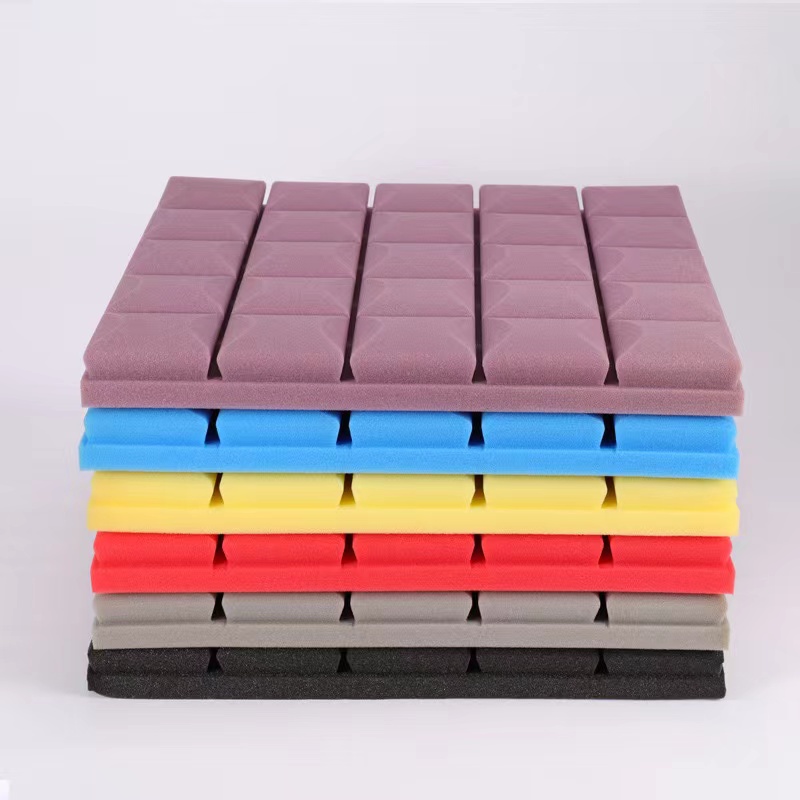 1pc 50x50x5cm Checkered Shape Eco-friendly Soundproof Sponge ,Acoustic ...