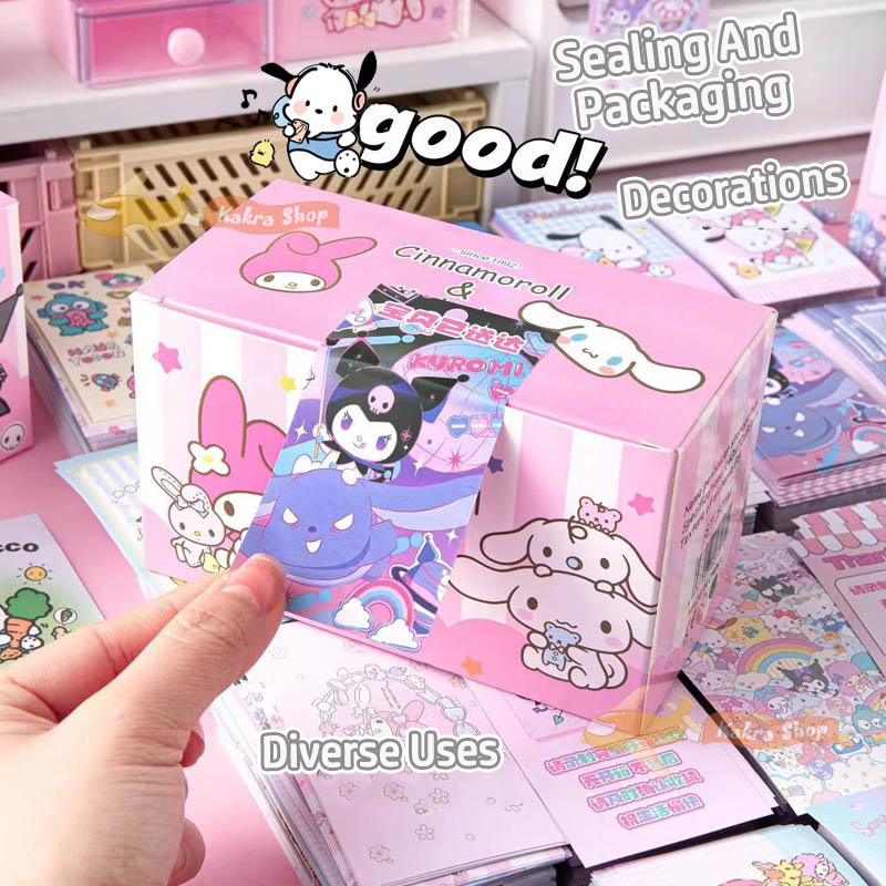 300pcs Sanrio Sealing Sticker No Repeat Kuromi Melody Pochacco Label ...