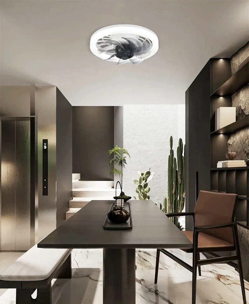 ECILY Socket Fan Light Socket Fan Ceiling Fan With Light Remote E27 ...