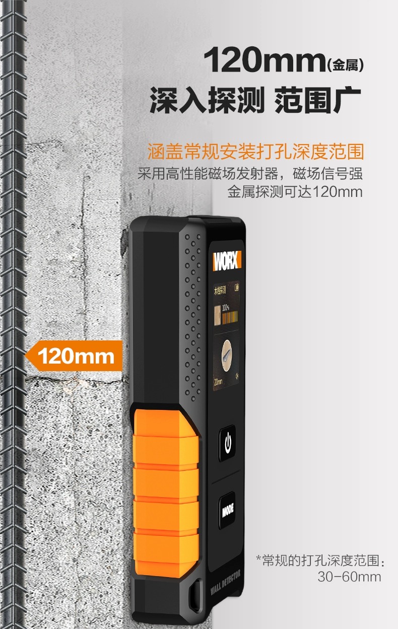 [WORX] Wicks WX085 WX086 Rebar Detector 120MM Detector Wall Detector ...