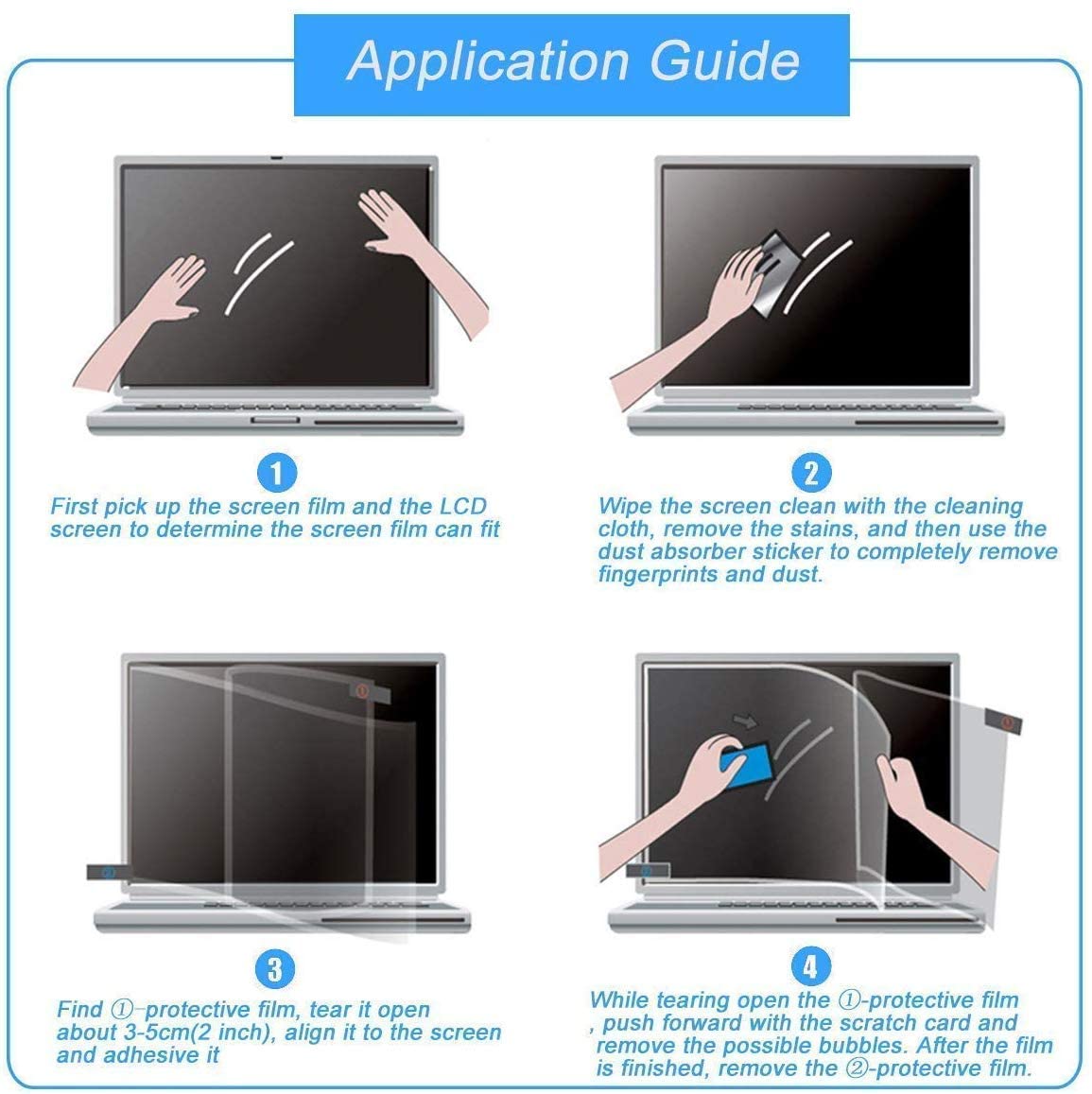 Anti Blue Light Screen Protector Film Laptop PC Anti Blue Light Filter ...