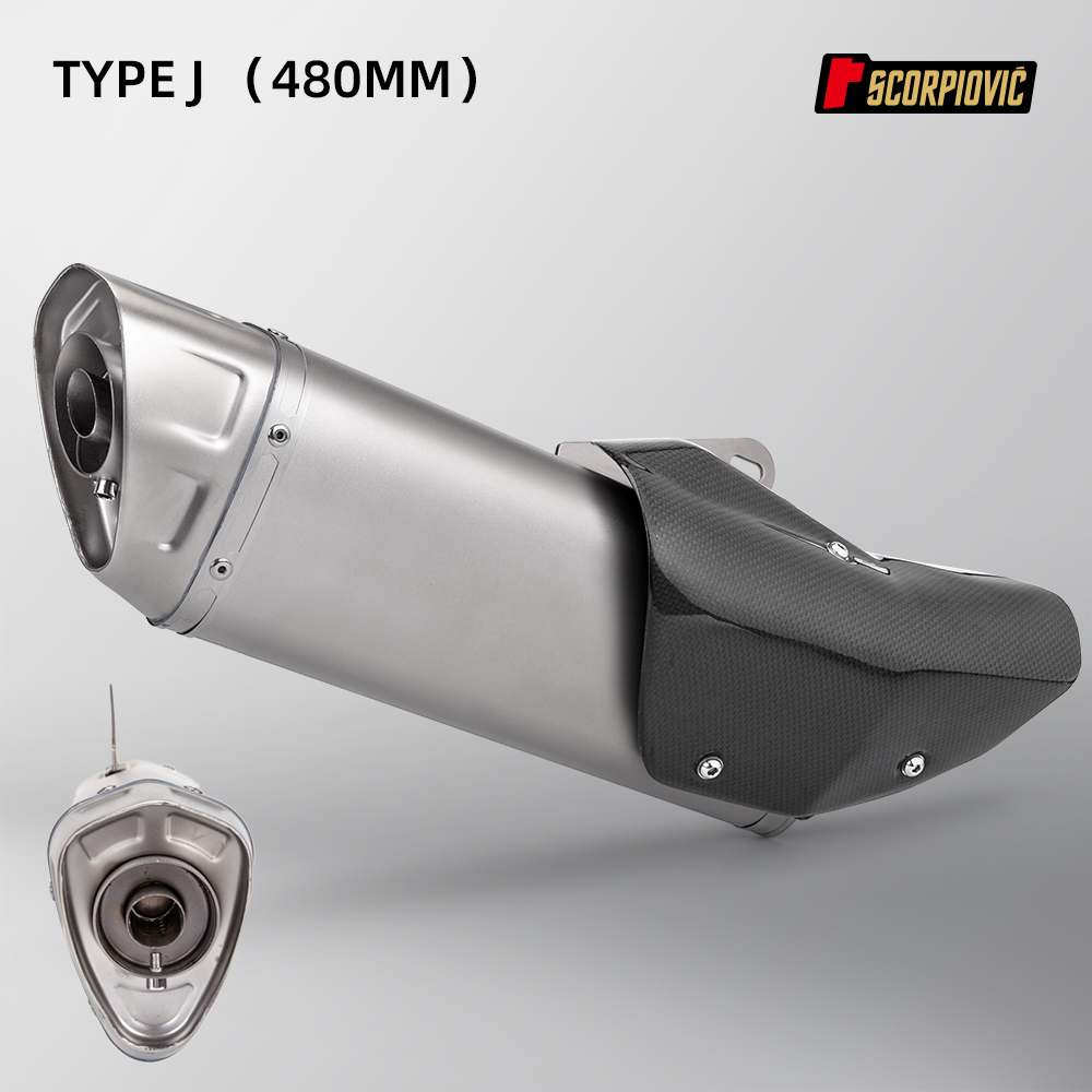 AKRAPOVIC M12 Motor Exhaust Muffler Pipe (38-51inlet) For CBR650F XMAX ...