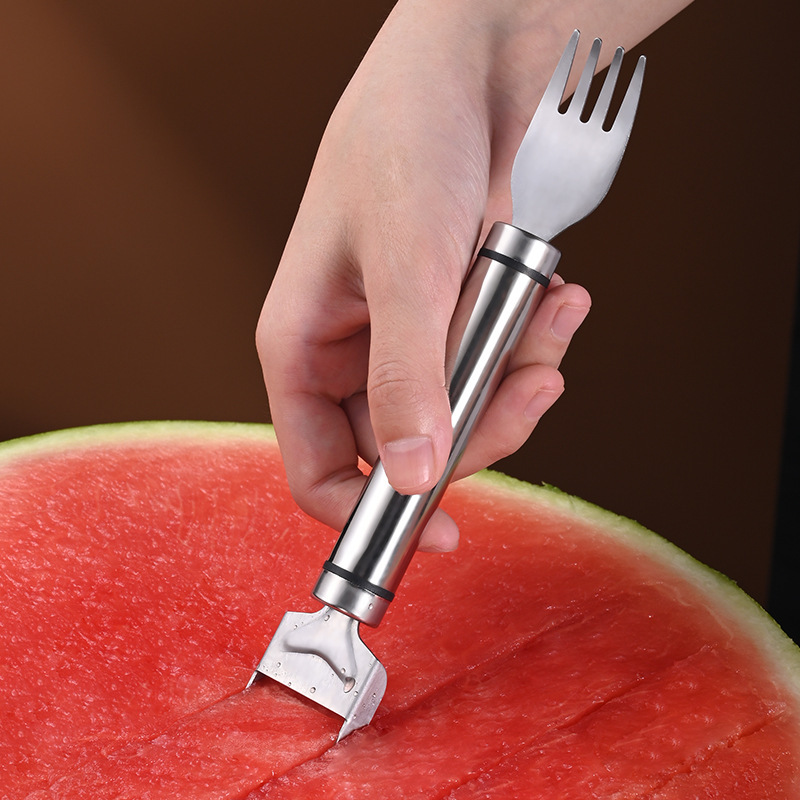 2 in 1 stainless steel fruit knife watermelon cutter, 2024 watermelon ...