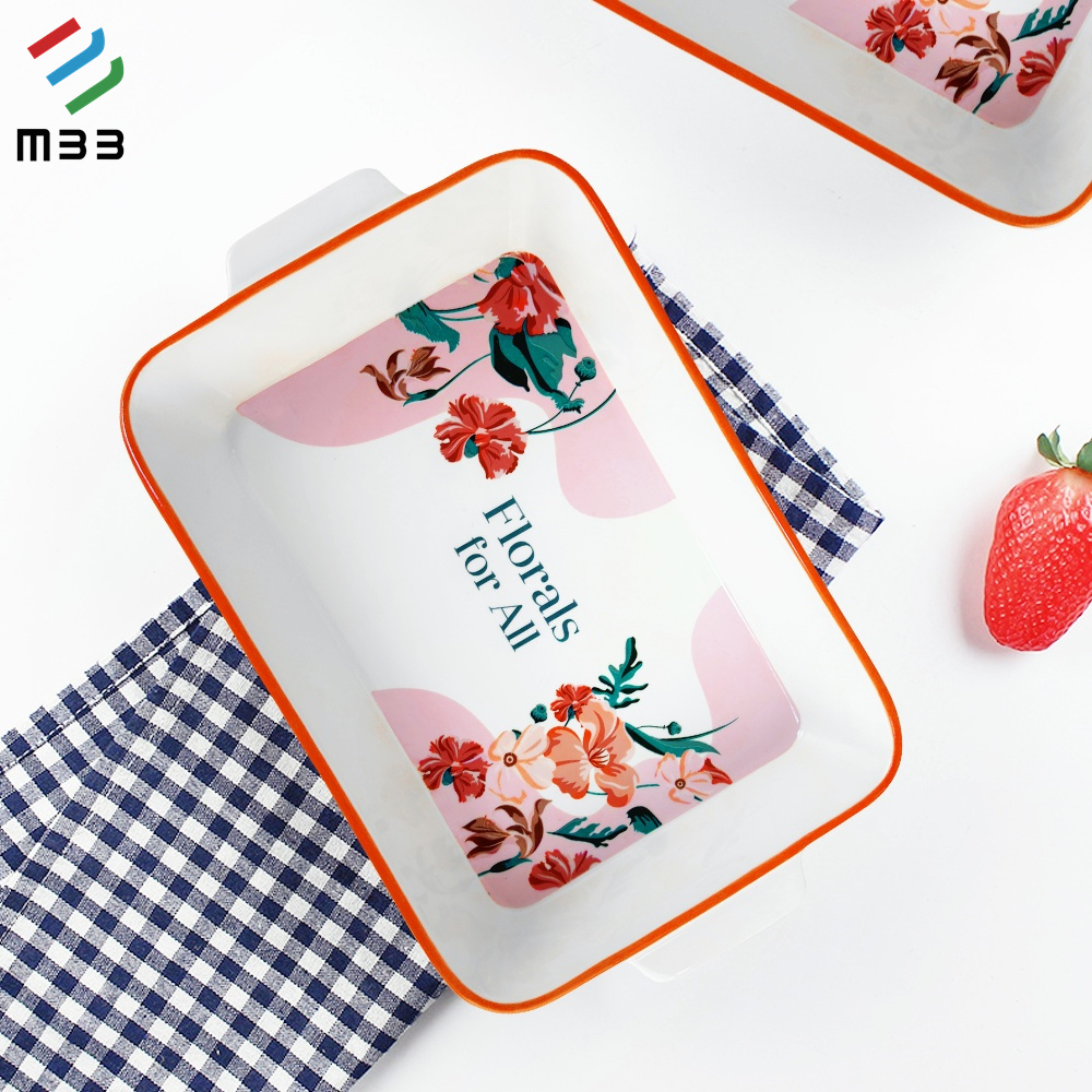 MBB 11"/13" Ceramic Baking Pan - Oven Safe, Perfect for Hari Raya Kuih ...