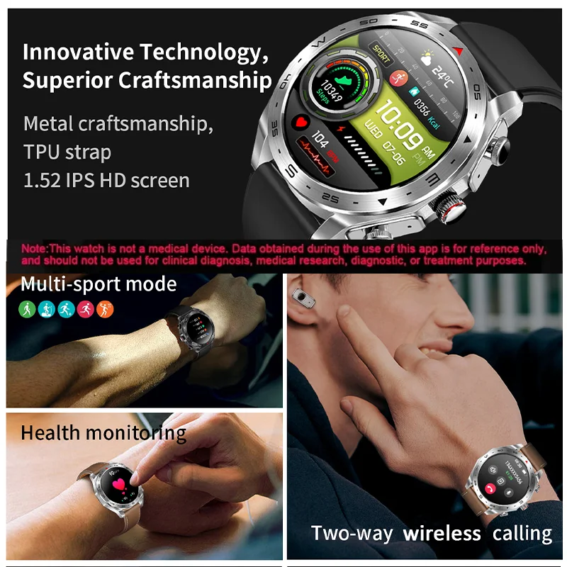 New Smartwatch TWS Bluetooth Headset Two-In-One 1.56HD Display IP67 ...