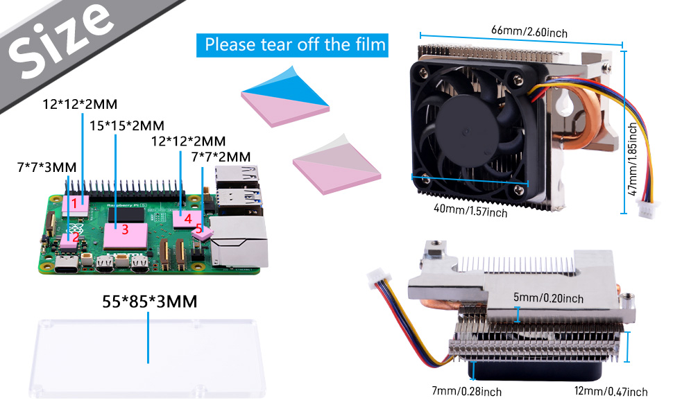 52Pi Ultra Thin ICE Tower Cooler for Raspberry Pi 5 | Shopee Malaysia