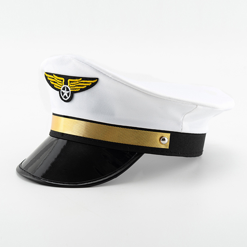 Congme Airline Pilot Cap for Kids Boys Girls Adult Career Dress Up ...