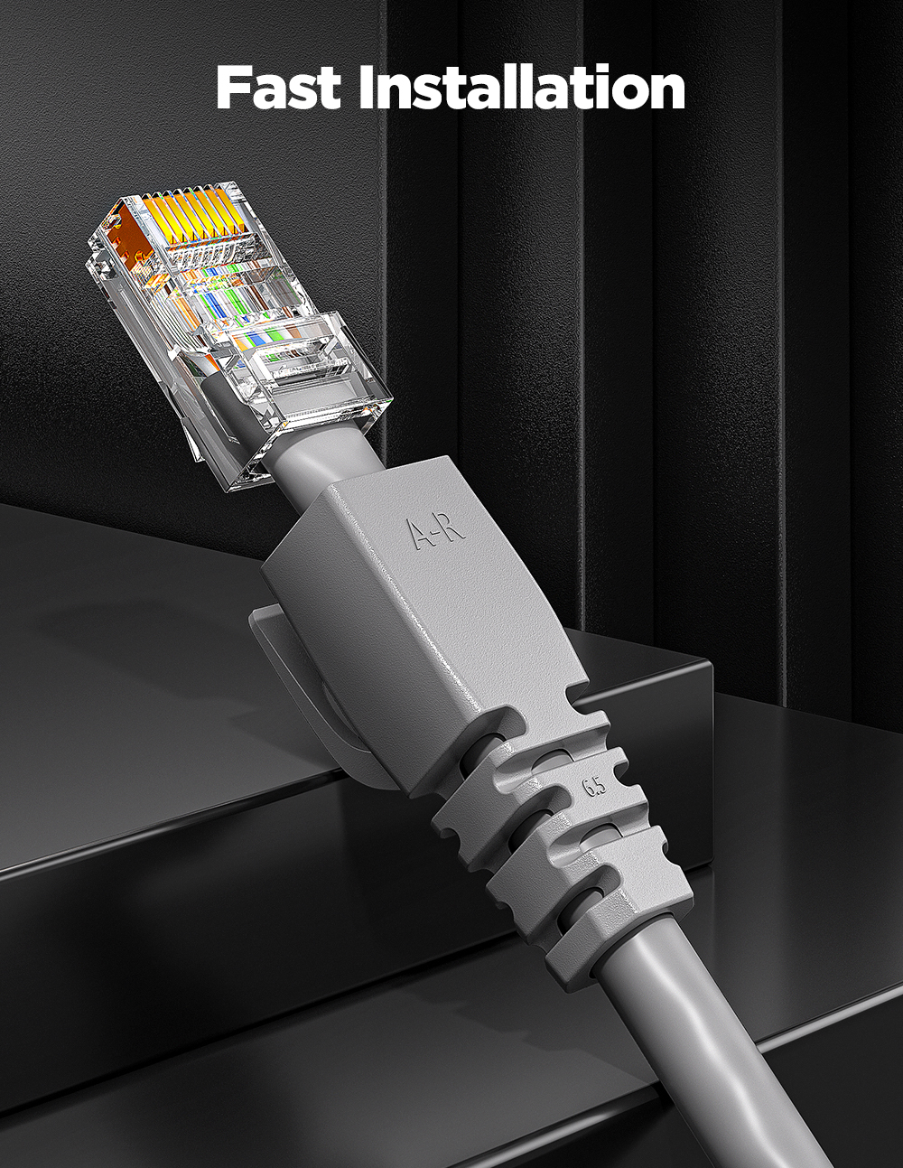 AMPCOM RJ45 Ethernet Network Cable Strain Relief Boots Connector Plug ...
