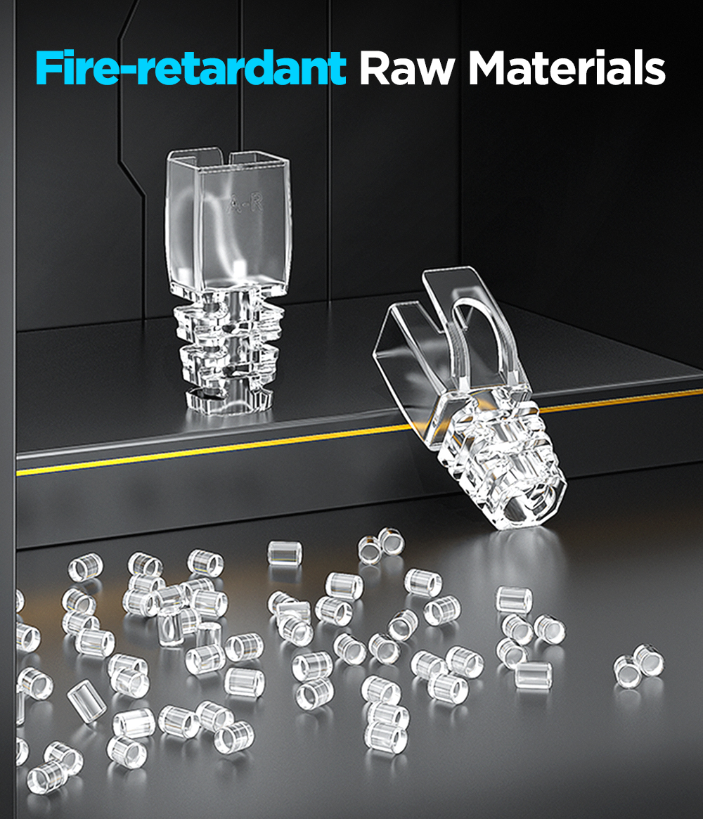 AMPCOM RJ45 Ethernet Network Cable Strain Relief Boots Connector Plug ...