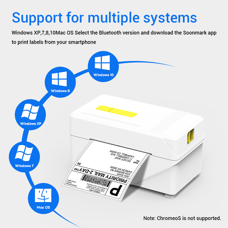 FlashLabel Thermal Printer Bluetooth(Not A6 or 4-inch Compatible ...